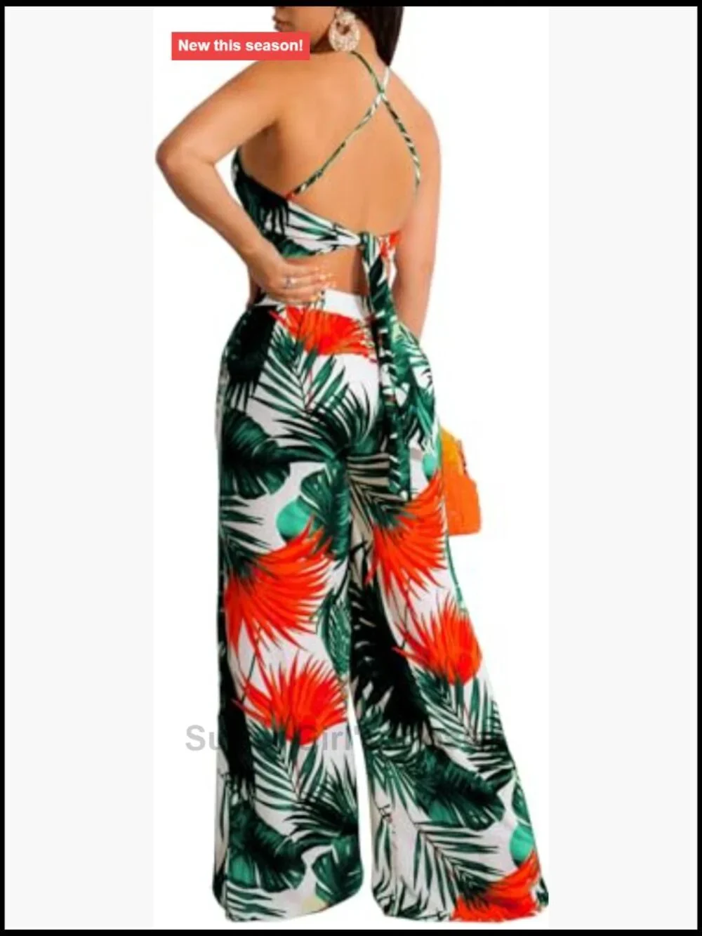 Swim | Two Piece Outfits For Women Sexy Bandage Top Long Straight Pants ...